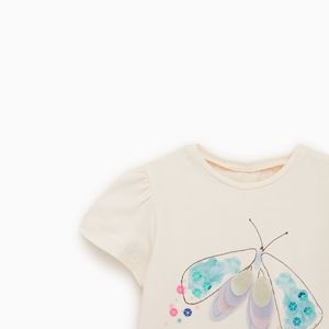 Zara | Shirts & Tops | Zara Butterfly Tshirt | Poshmark